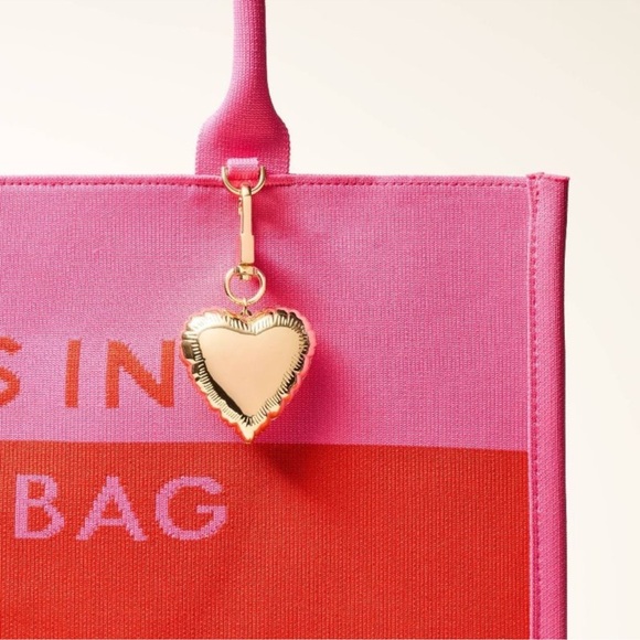 kate spade | Accessories | Mylar Balloon Heart Bag Charm Keychain Kate ...